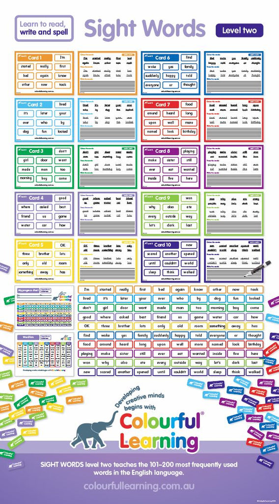 Sight Words Level 2 - Card Games – The Coffee Apple